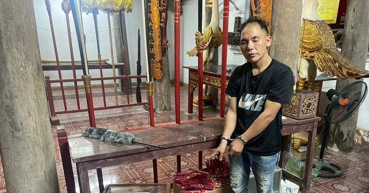 Bắt giữ đối tượng trộm tiền công đức tại các cơ sở thờ tự