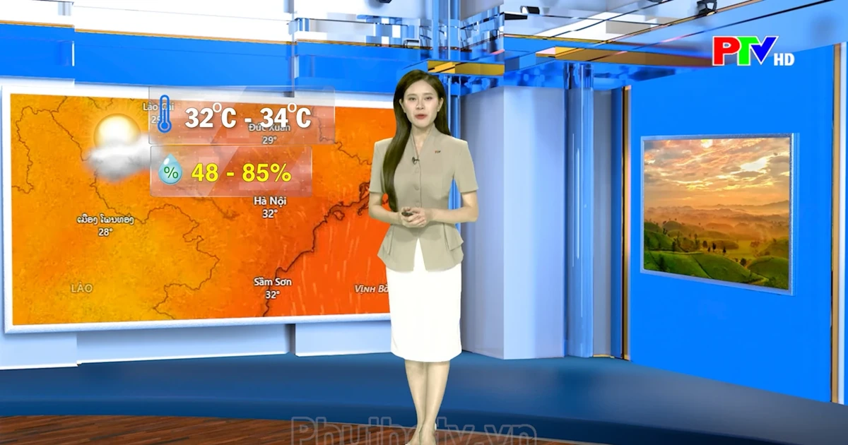 Dự báo thời tiết tỉnh Phú Thọ ngày 01/6/2026